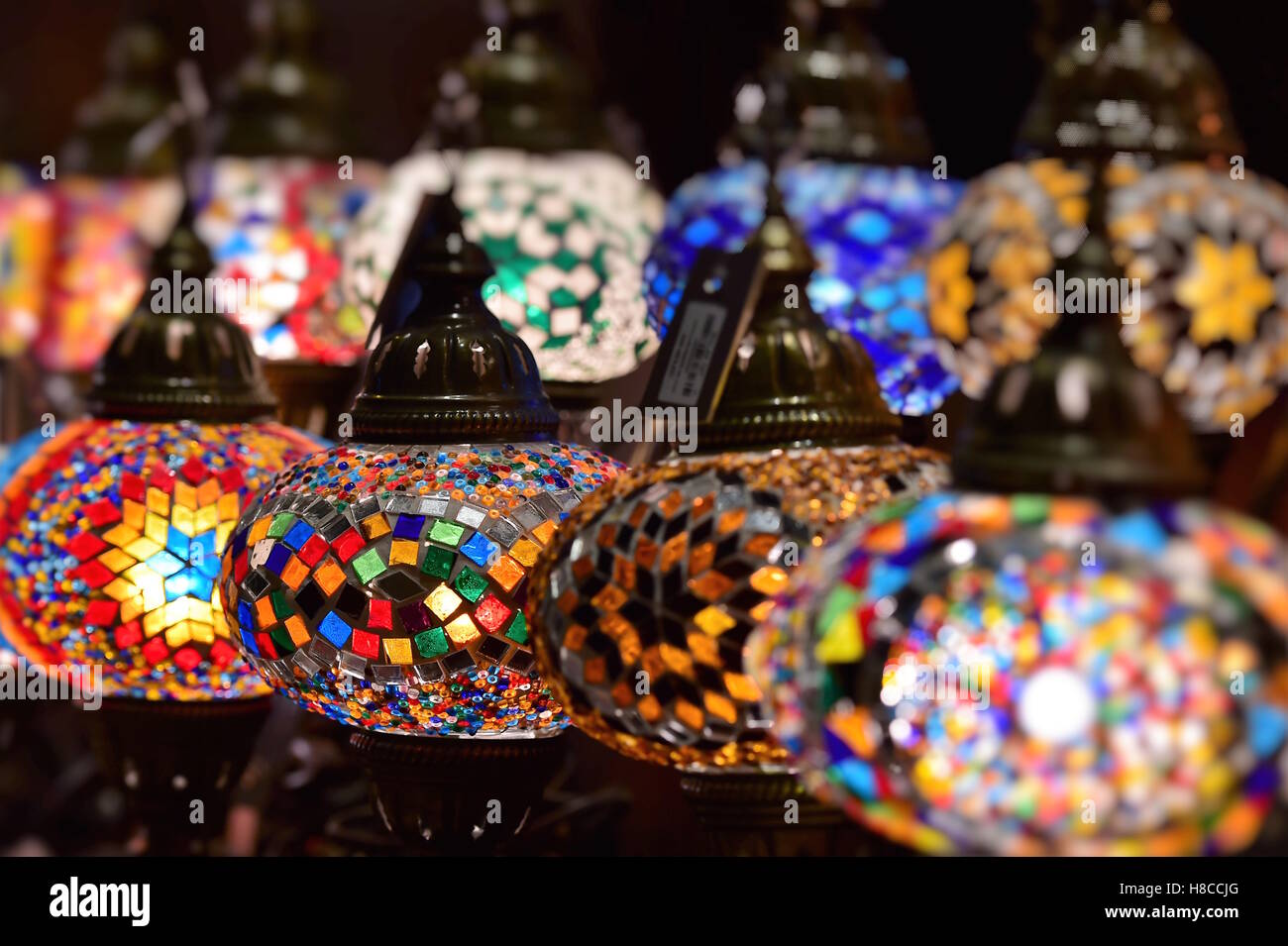 Most Arabic lighting/lamps are made up of thousands of different shapes ...