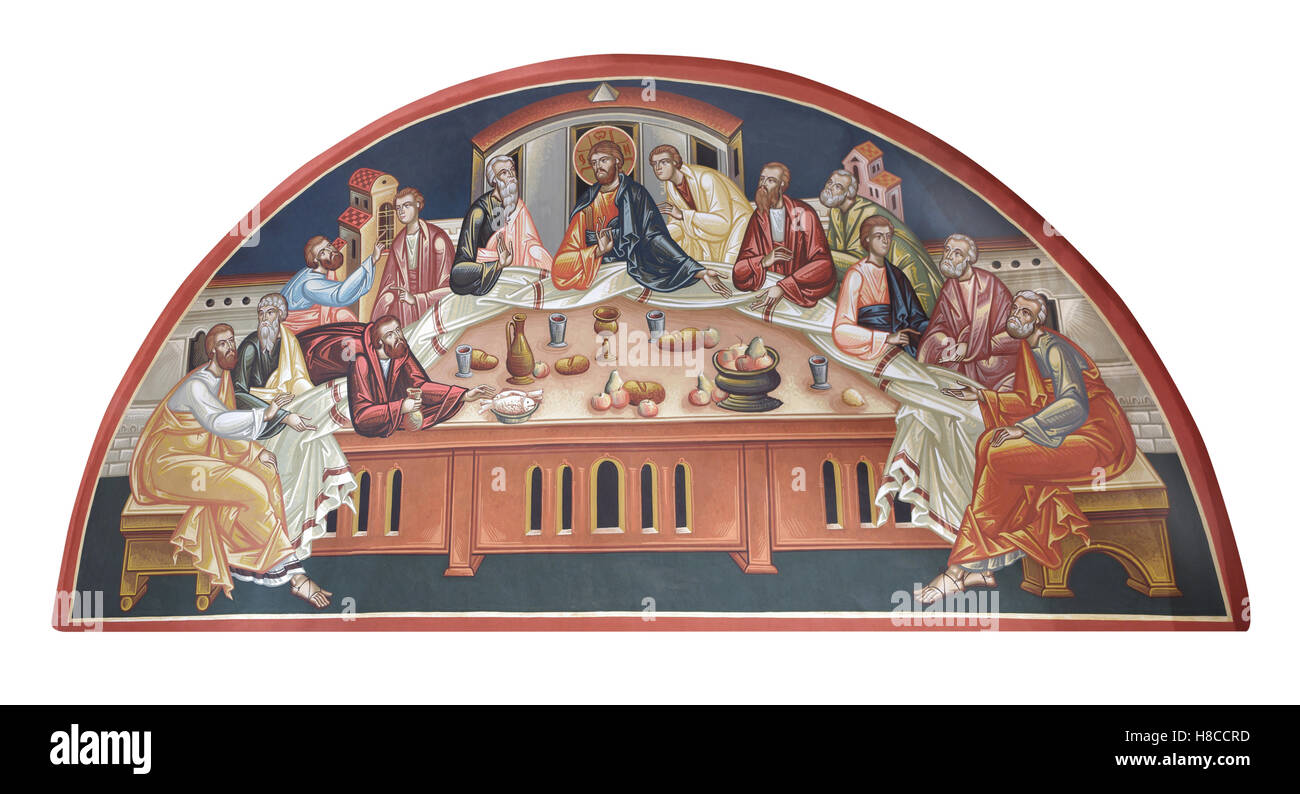 religious scene isolated on white Stock Photo - Alamy