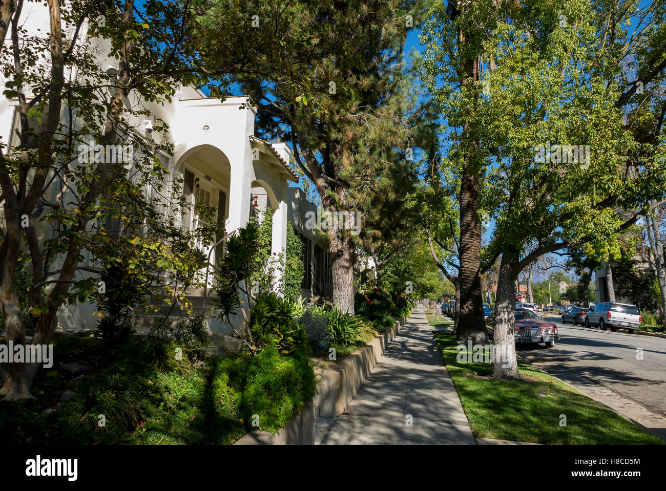 South Pasadena, NOV 7: Beautiful street scene on NOV 7, 2016 at South ...