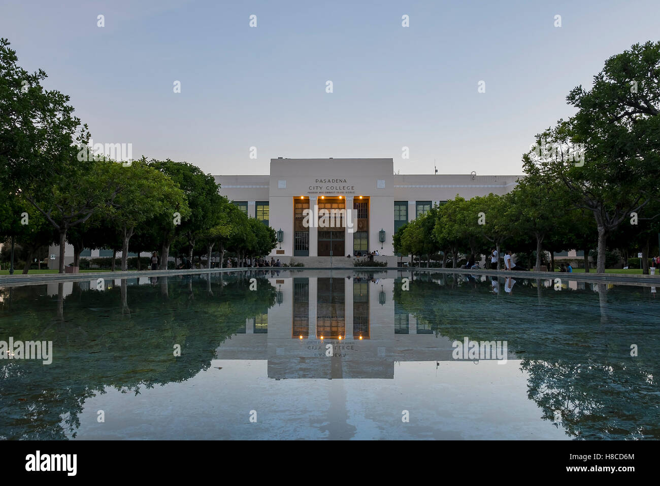 Pasadena, NOV 9: The Pasadena City College with reflection on NOV 9 ...