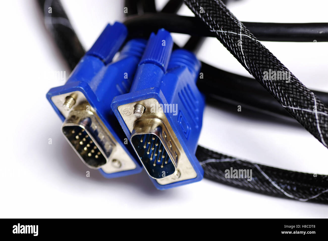 isolated plug the video cable Stock Photo - Alamy