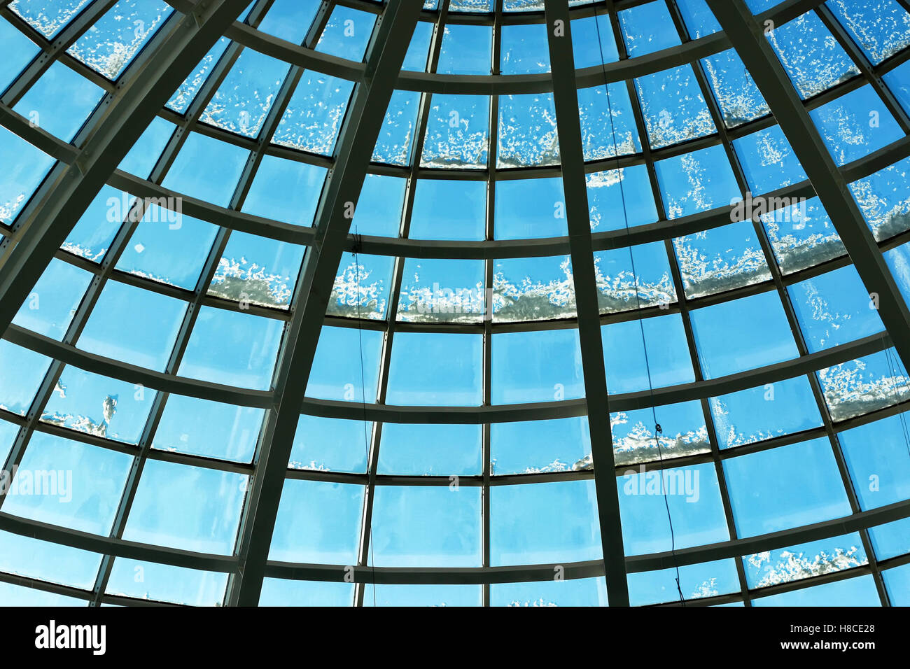 building glass construction roof Stock Photo - Alamy