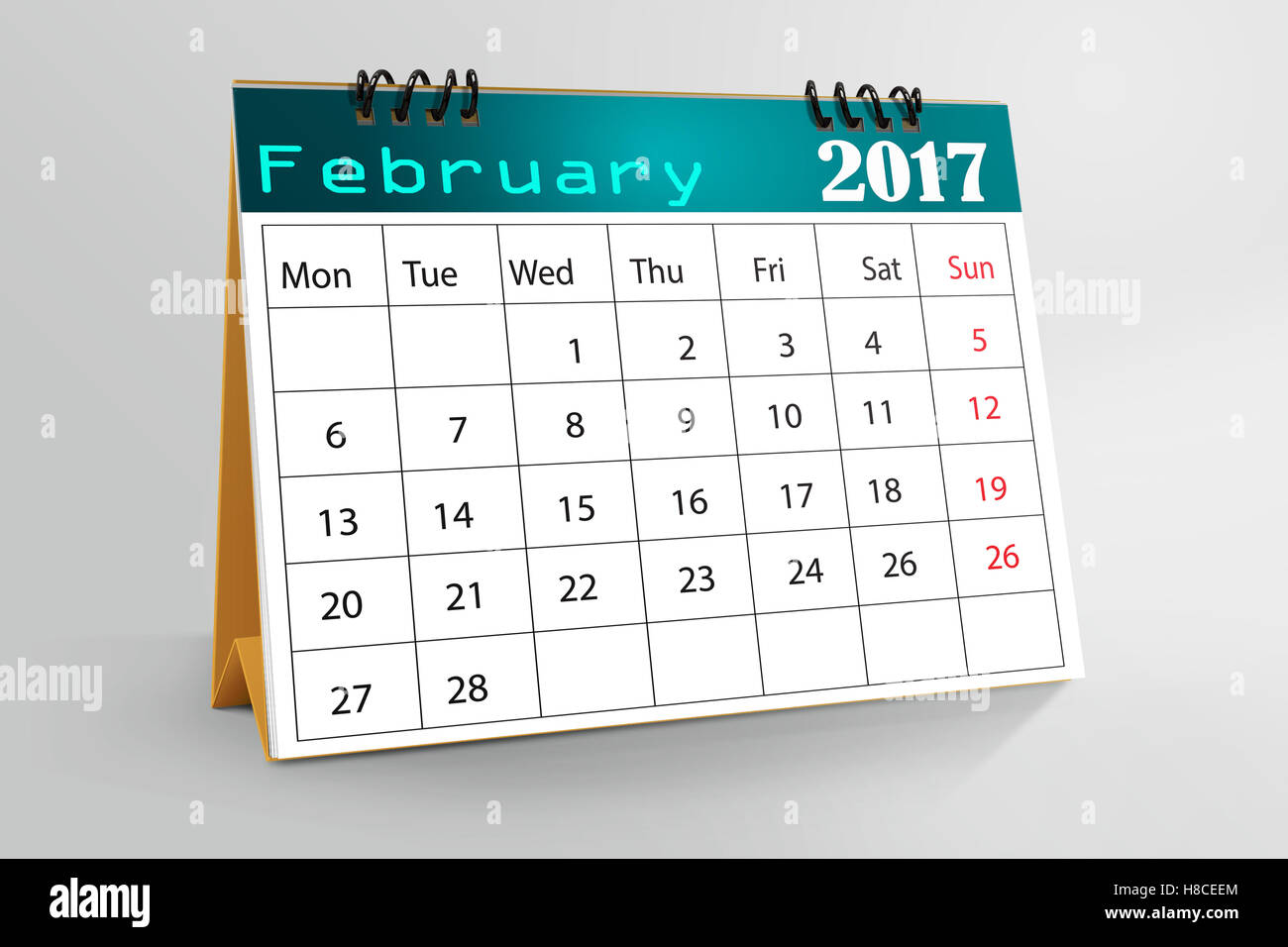 2017 calendar hi-res stock photography and images - Alamy