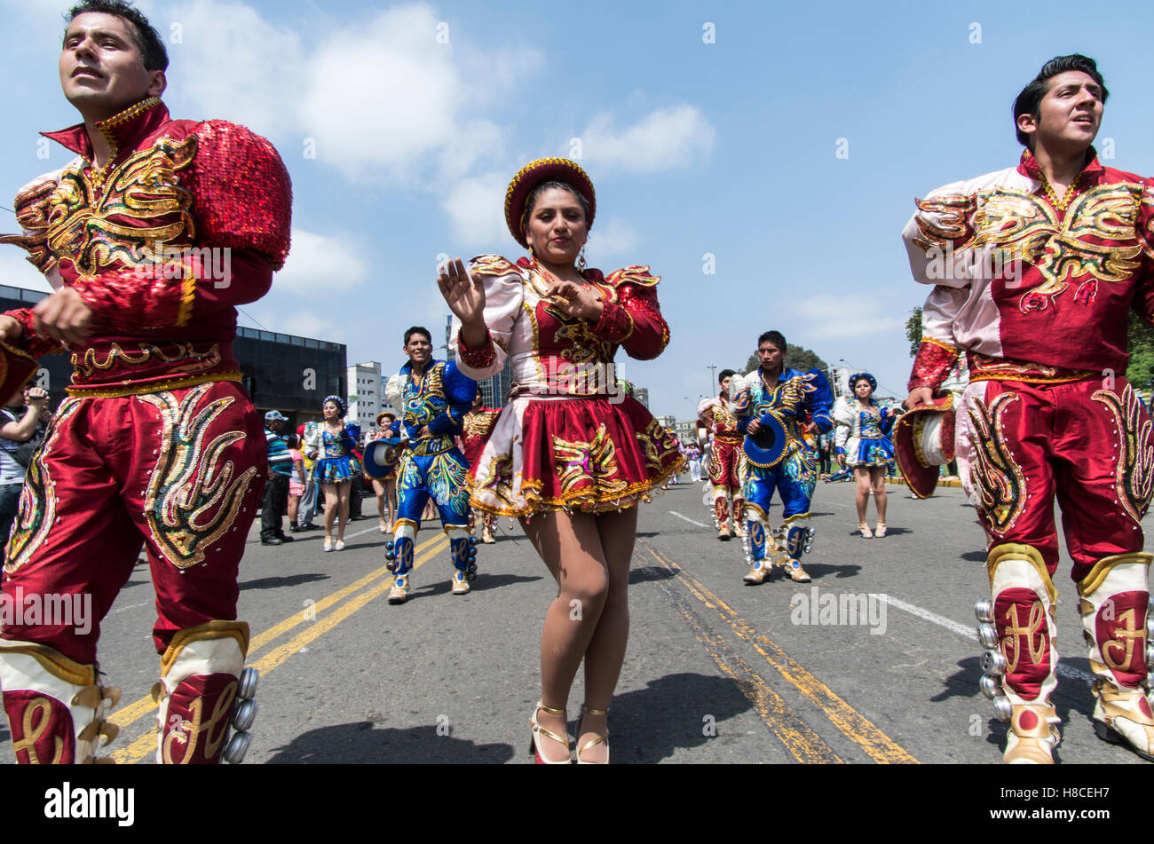 Folkloric dancers from the Puno region, Peru Stock Photo - Alamy