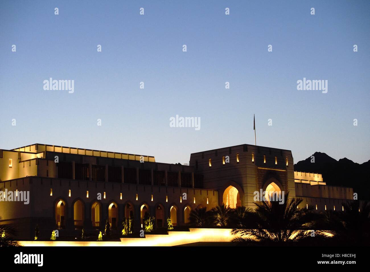 Government offices in Muscat, Oman in the center of the city Stock ...