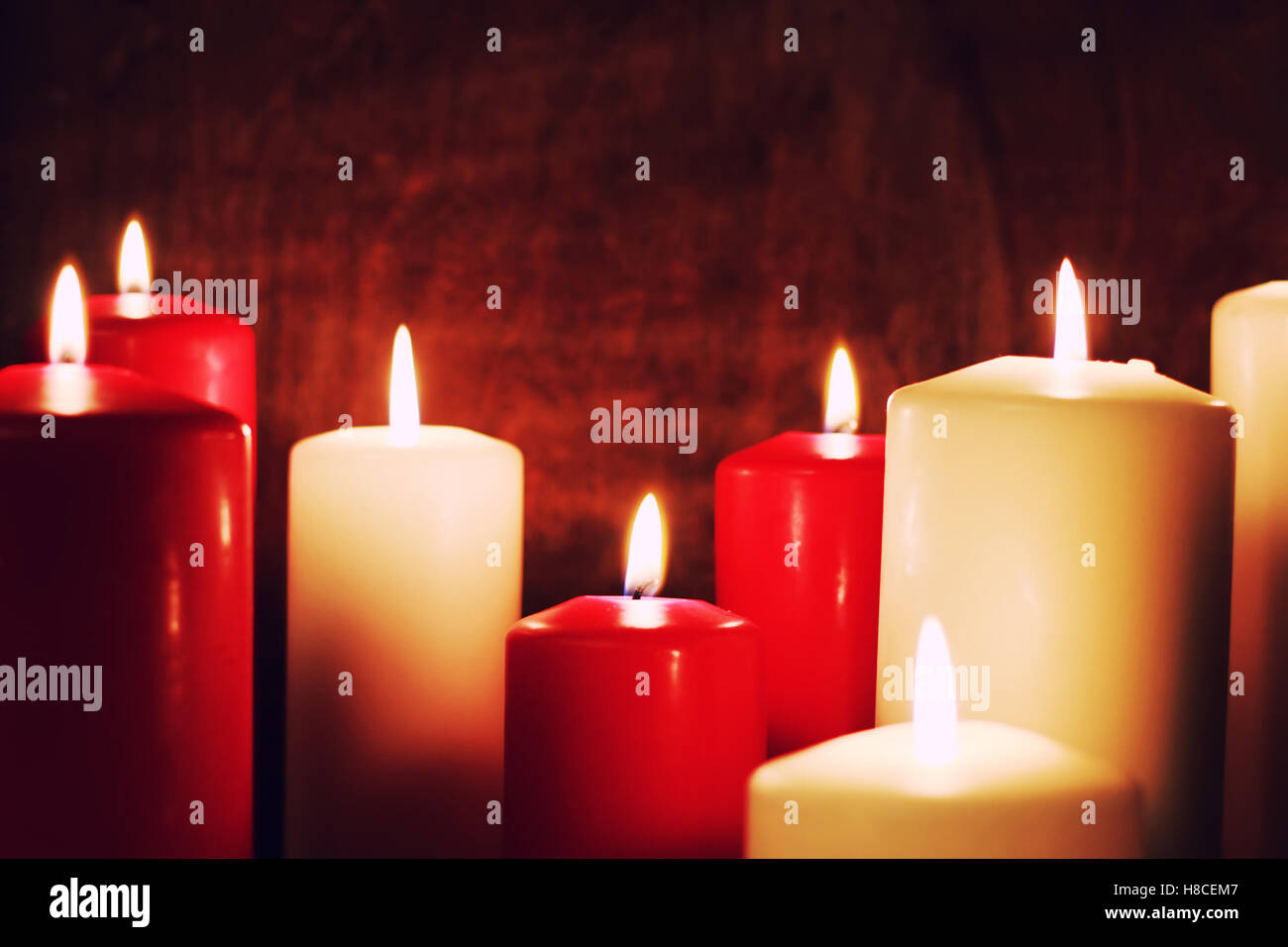 candlelight set love Stock Photo - Alamy