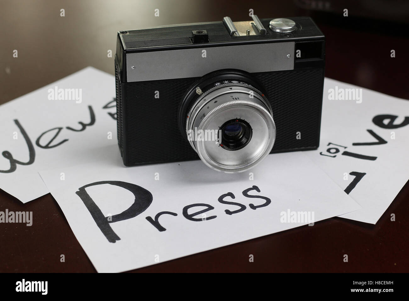 News camera journalism Stock Photo - Alamy