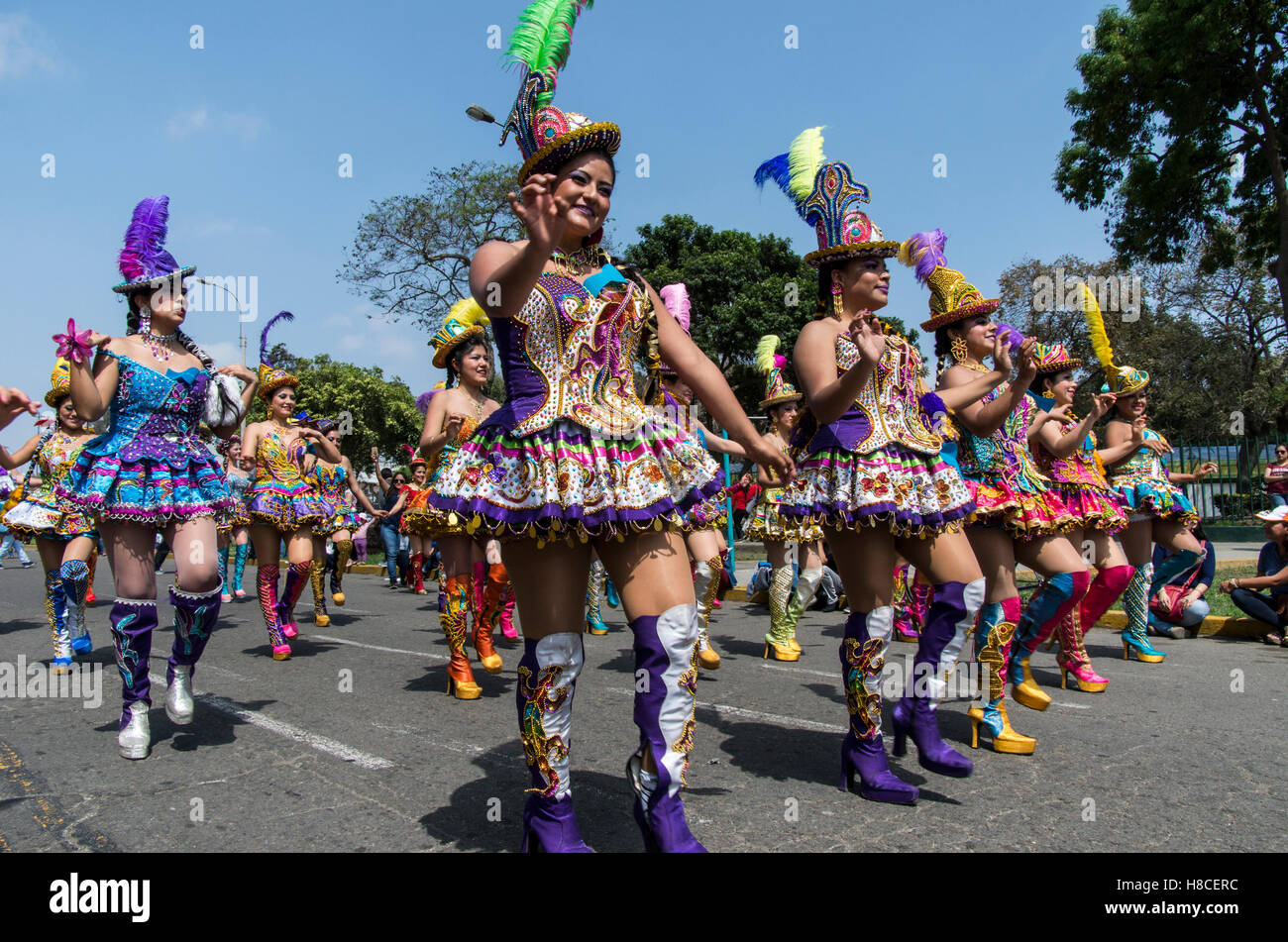 Folkloric dancers from the Puno region, Peru Stock Photo - Alamy