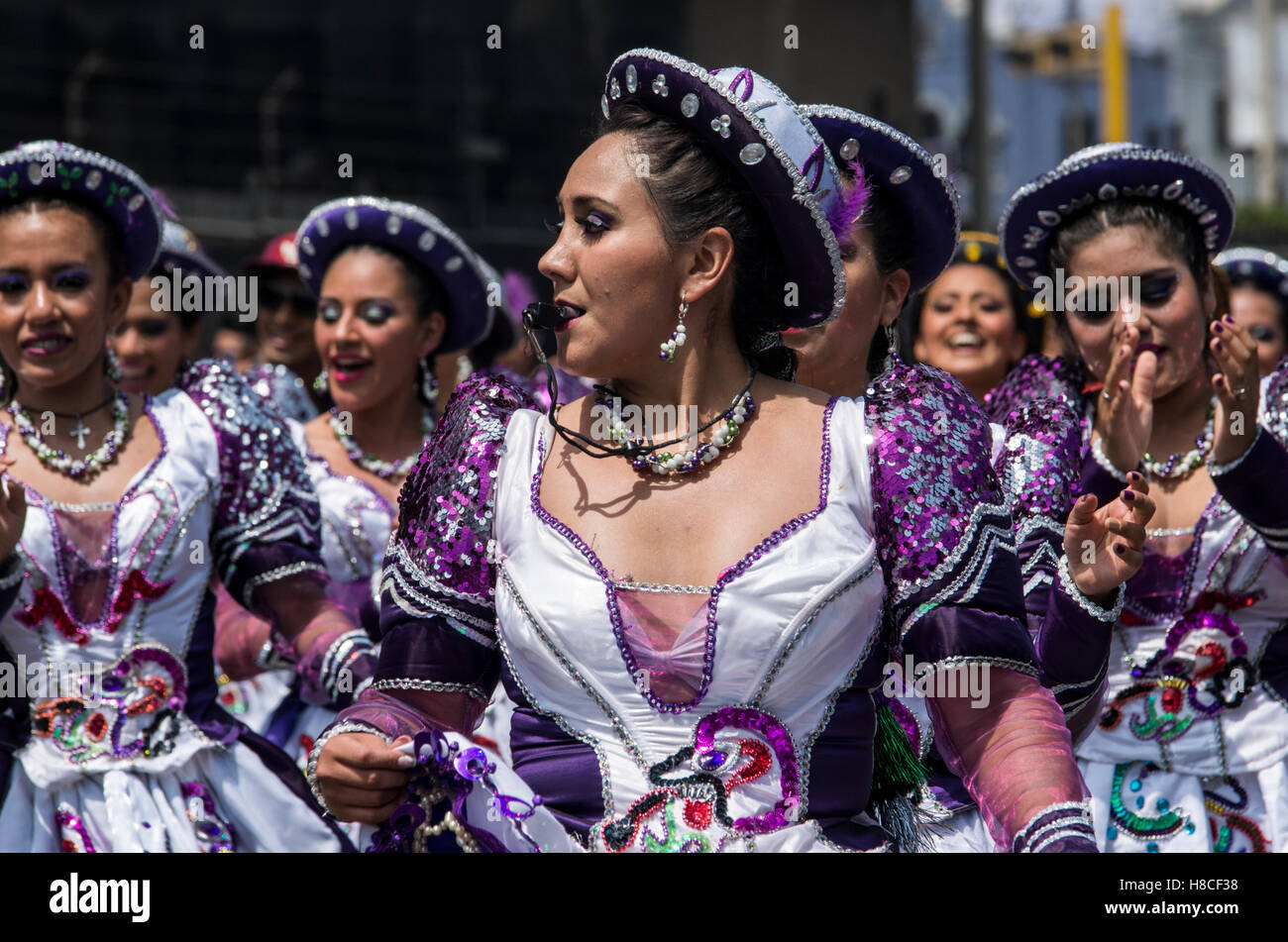 Folkloric dancers from the Puno region, Peru Stock Photo - Alamy