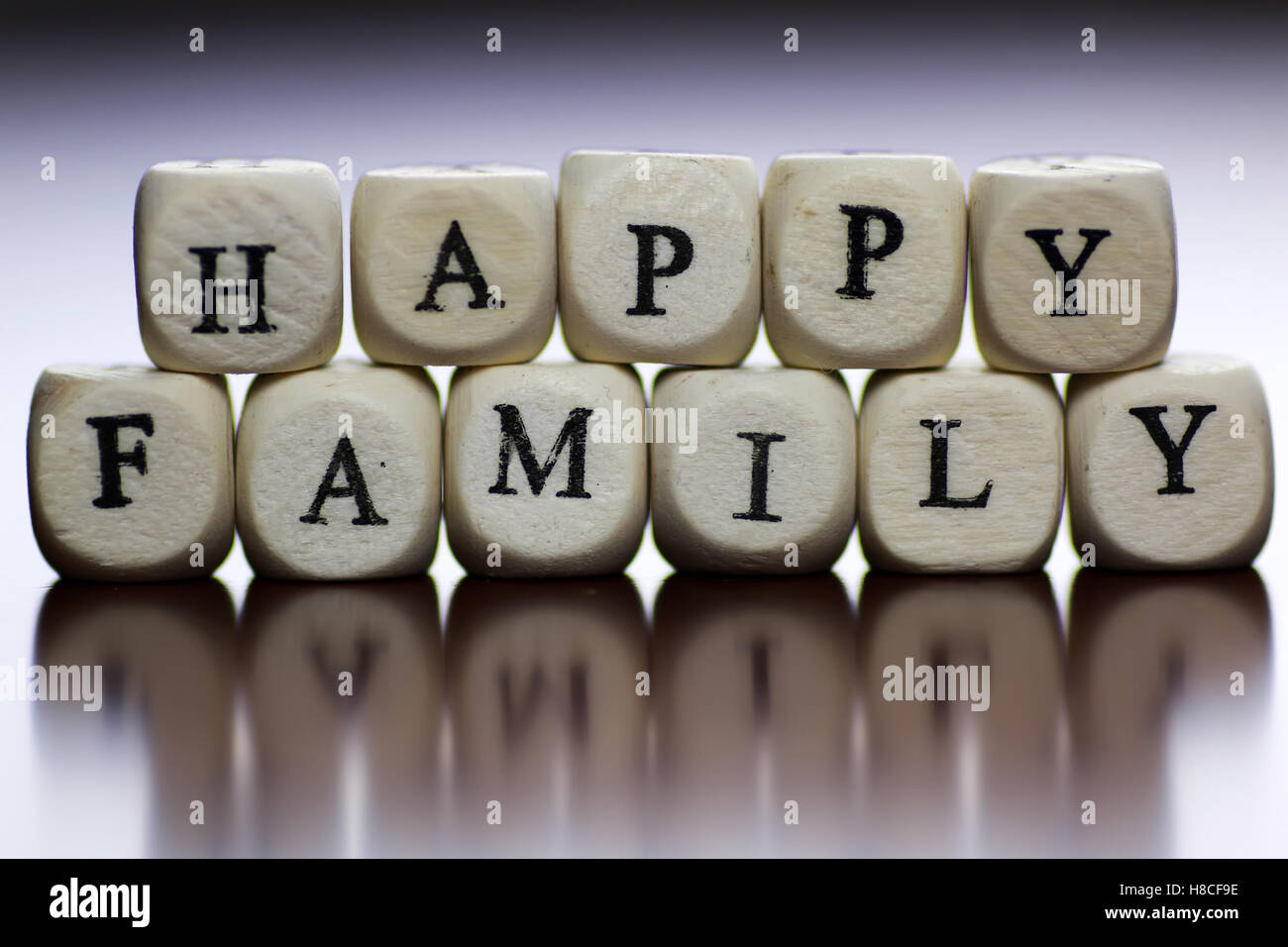 text family letter cube Stock Photo - Alamy