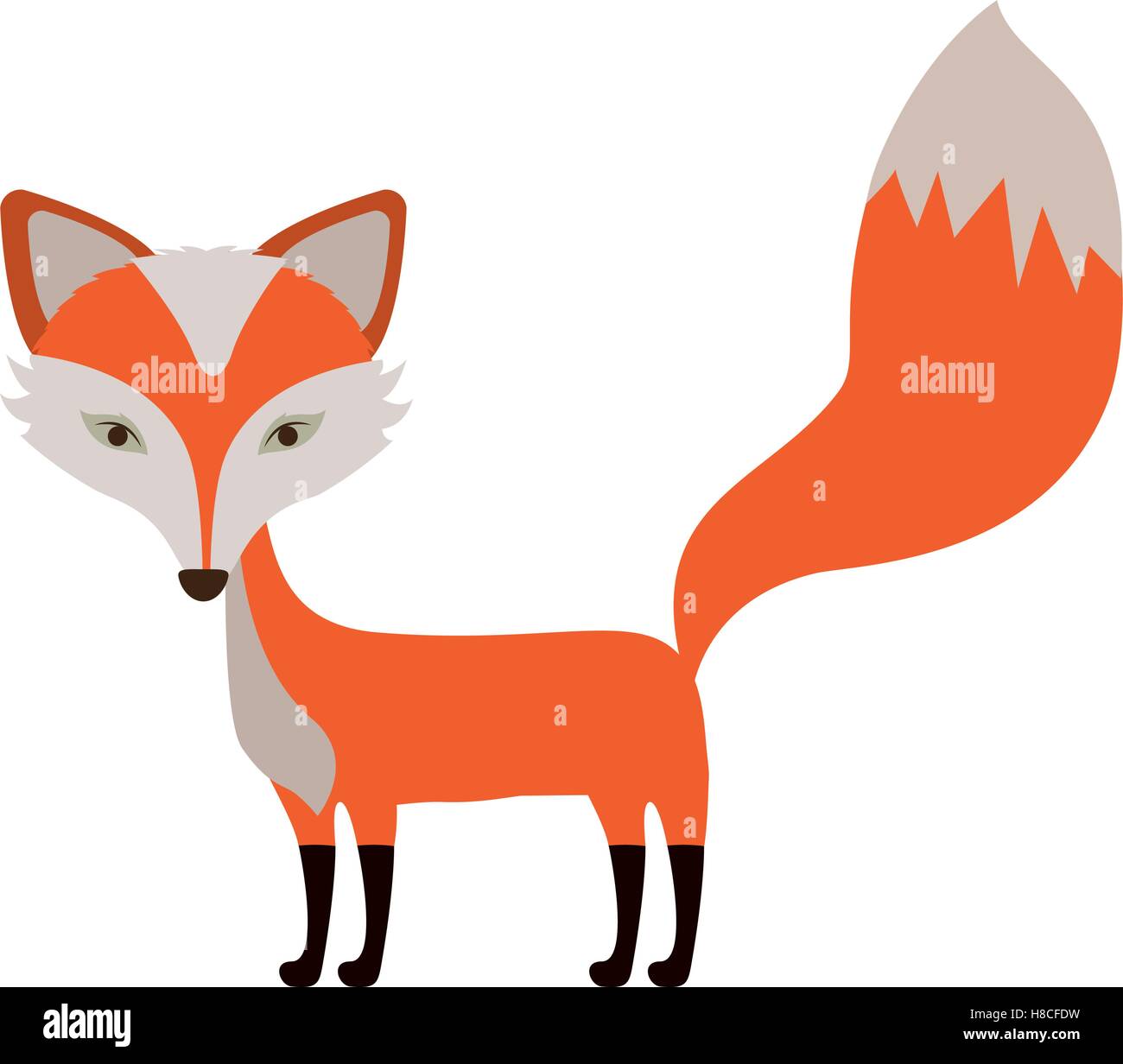 Fox icon. Animal cartoon and nature theme. Isolated and drawn design. Vector illustration Stock ...