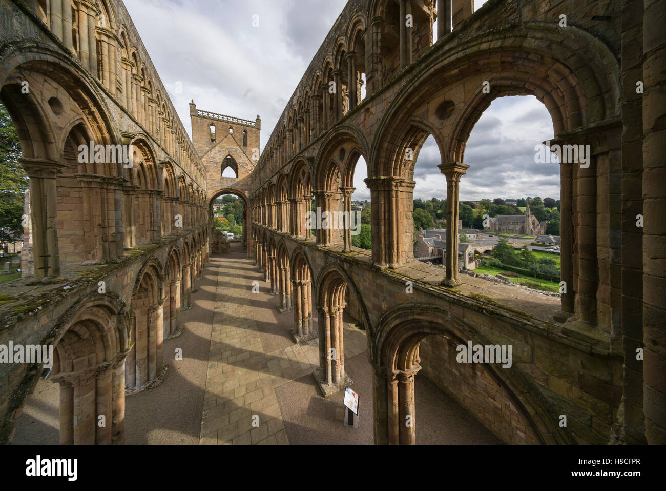 Jedburgh Abbey in the Scottish Borders Stock Photo - Alamy