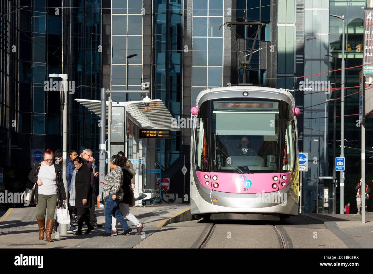 Birmingham Metro Tram Transport High Resolution Stock Photography and ...
