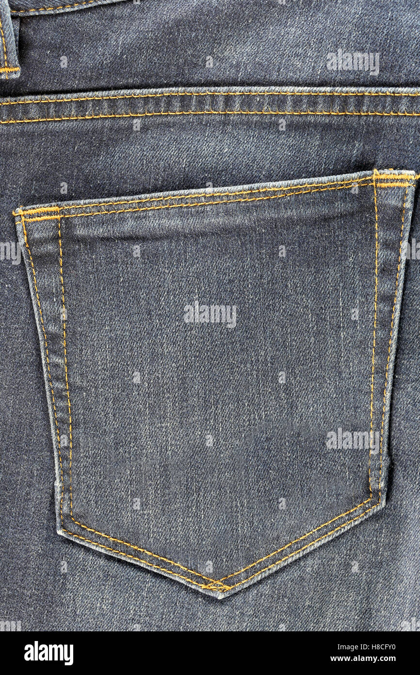 rear pocket of jeans for design Fashion background Stock Photo - Alamy