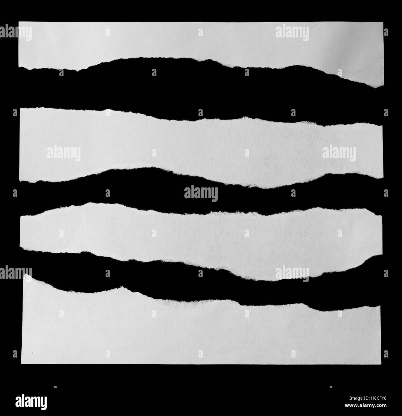 Torn paper edges on Black and White Stock Photos & Images - Alamy