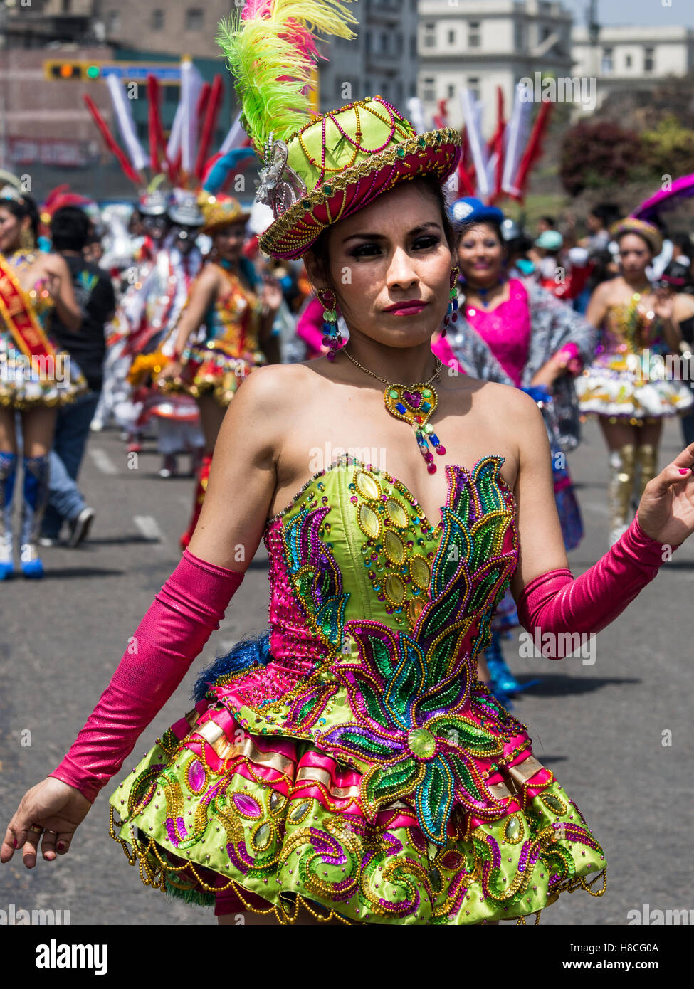 Folkloric dancers from the Puno region, Peru Stock Photo - Alamy