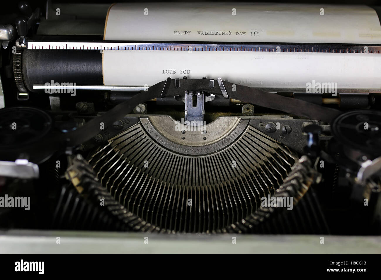 retro typewriter letter Stock Photo - Alamy