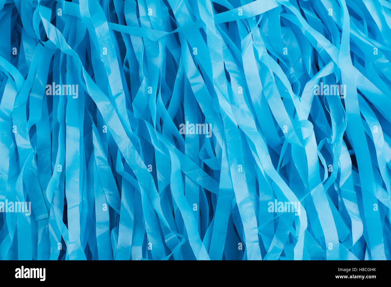 horizontal pattern close up with many blue plastic strips Stock Photo ...