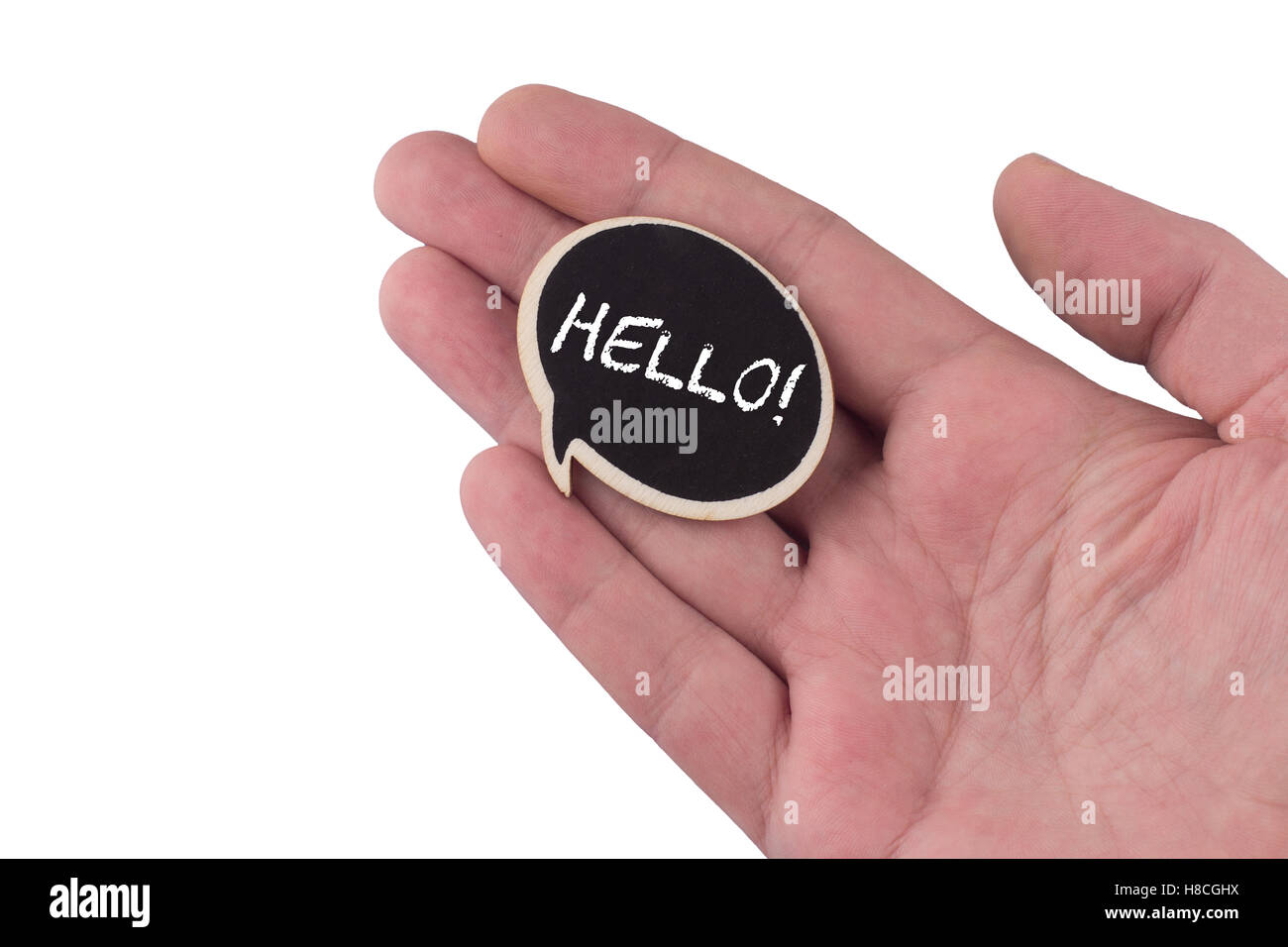 Hello speech bubble hi-res stock photography and images - Alamy