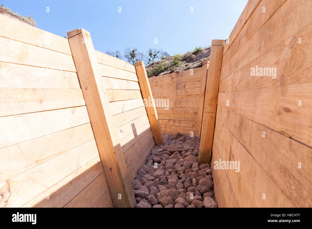 Timber for trenches hi-res stock photography and images - Alamy