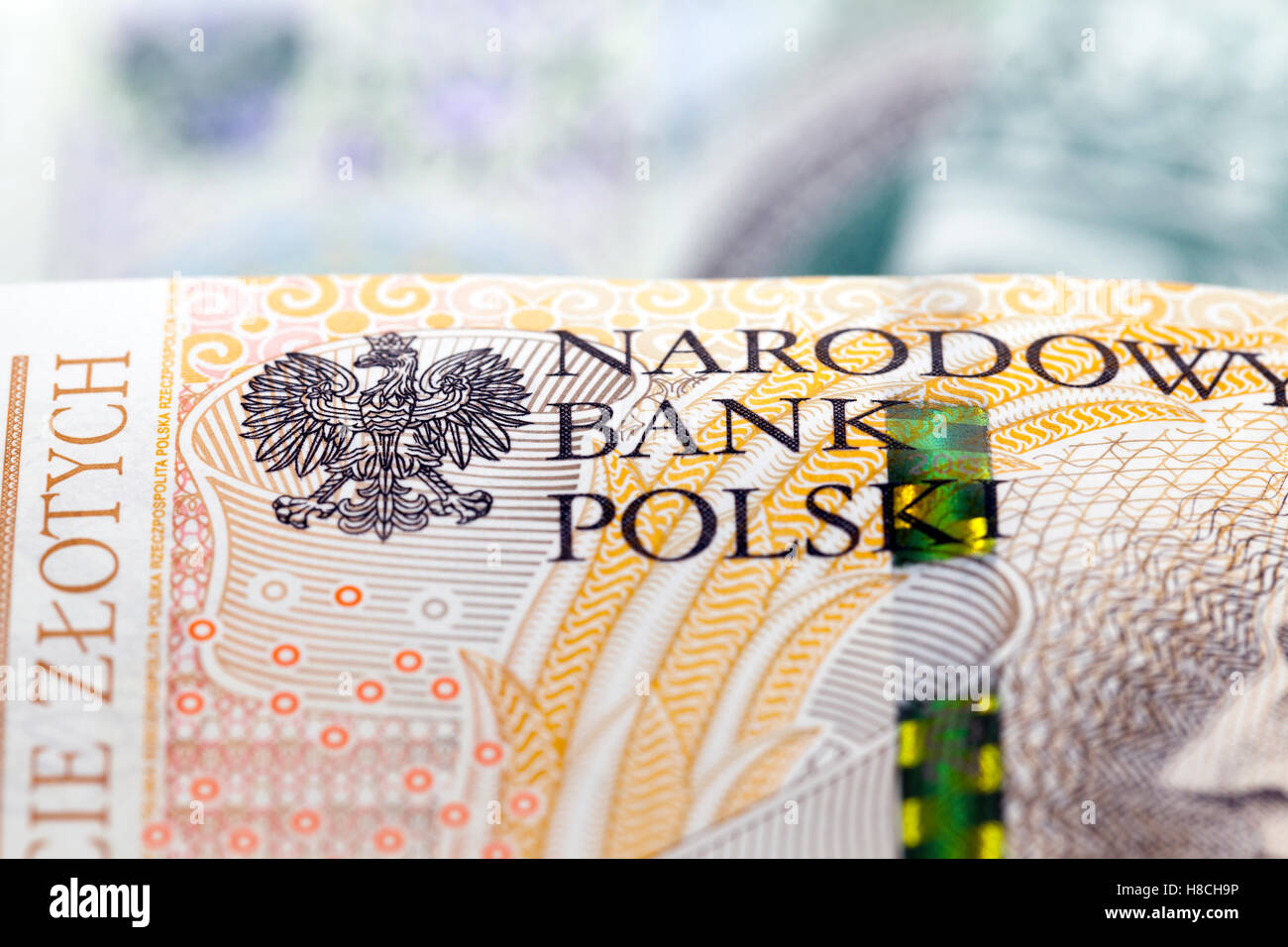 Polish Zloty closeup Stock Photo - Alamy