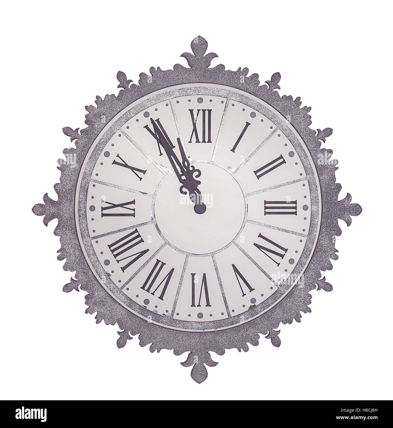 antique clock isolated on white background Stock Photo - Alamy