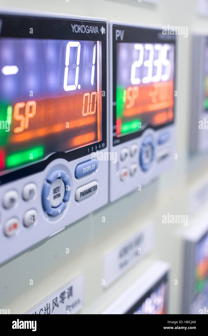 screen and controller on industrial equipment Stock Photo - Alamy