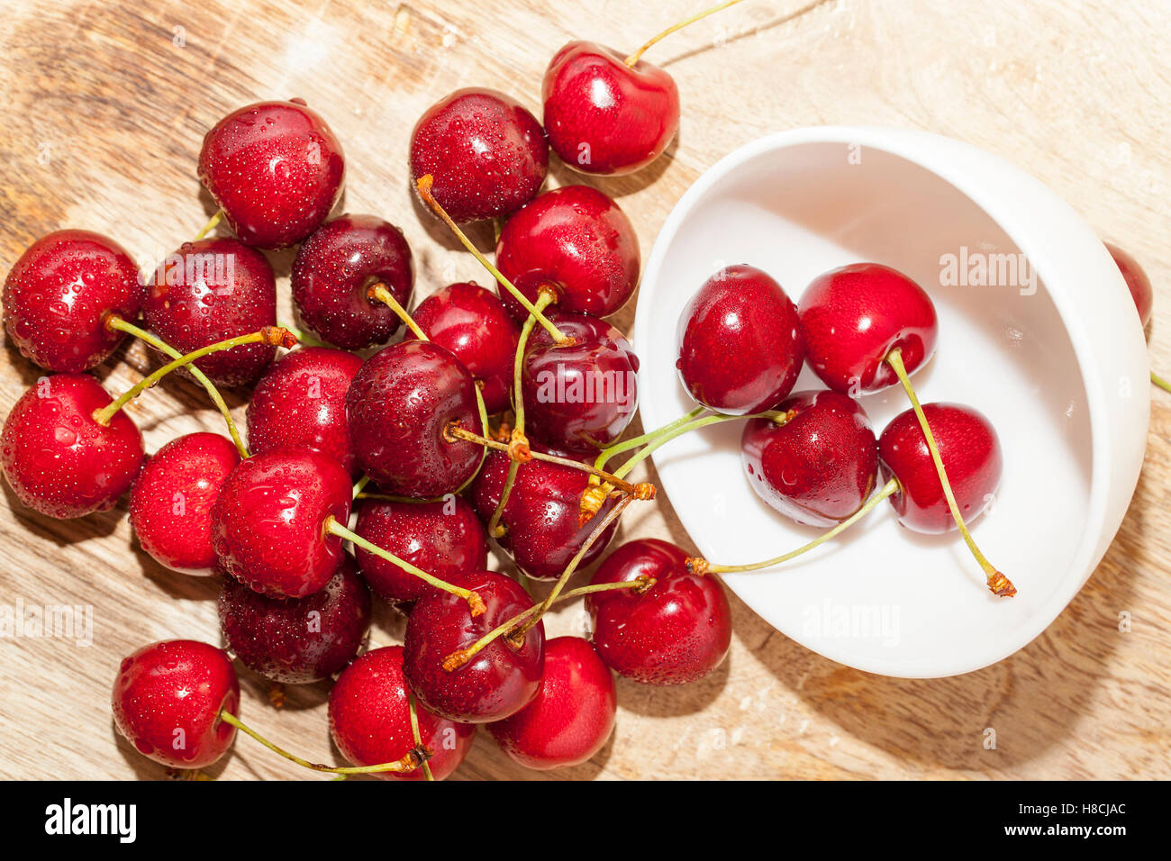 red ripe cherry Stock Photo - Alamy