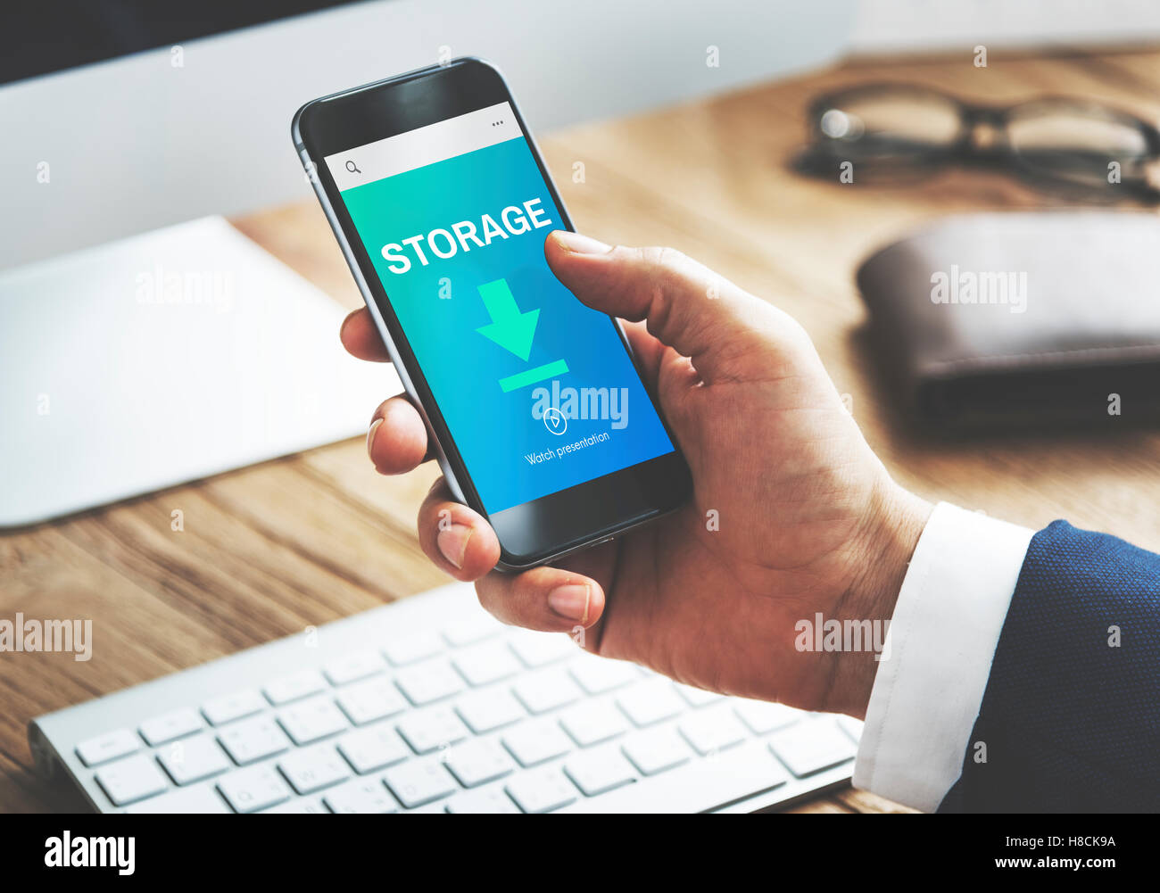 Data Storage Sync Technology Concept Stock Photo - Alamy