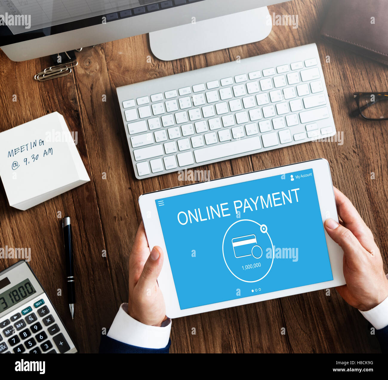 Online Payment Internet Banking Technology Concept Stock Photo - Alamy