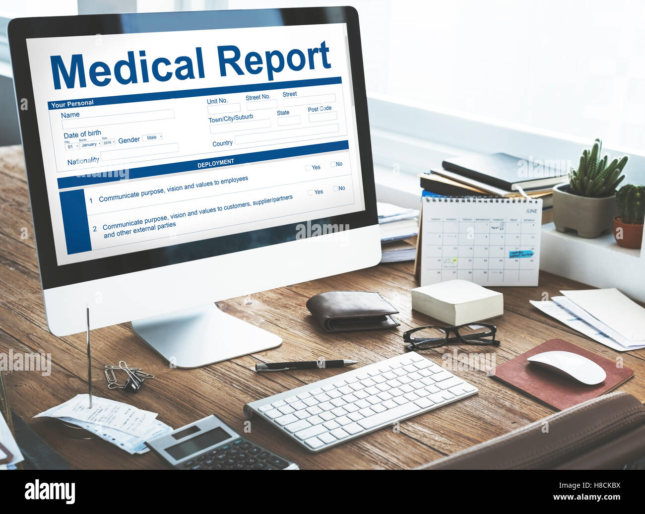 Medical Report Record Form History Patient Concept Stock Photo - Alamy