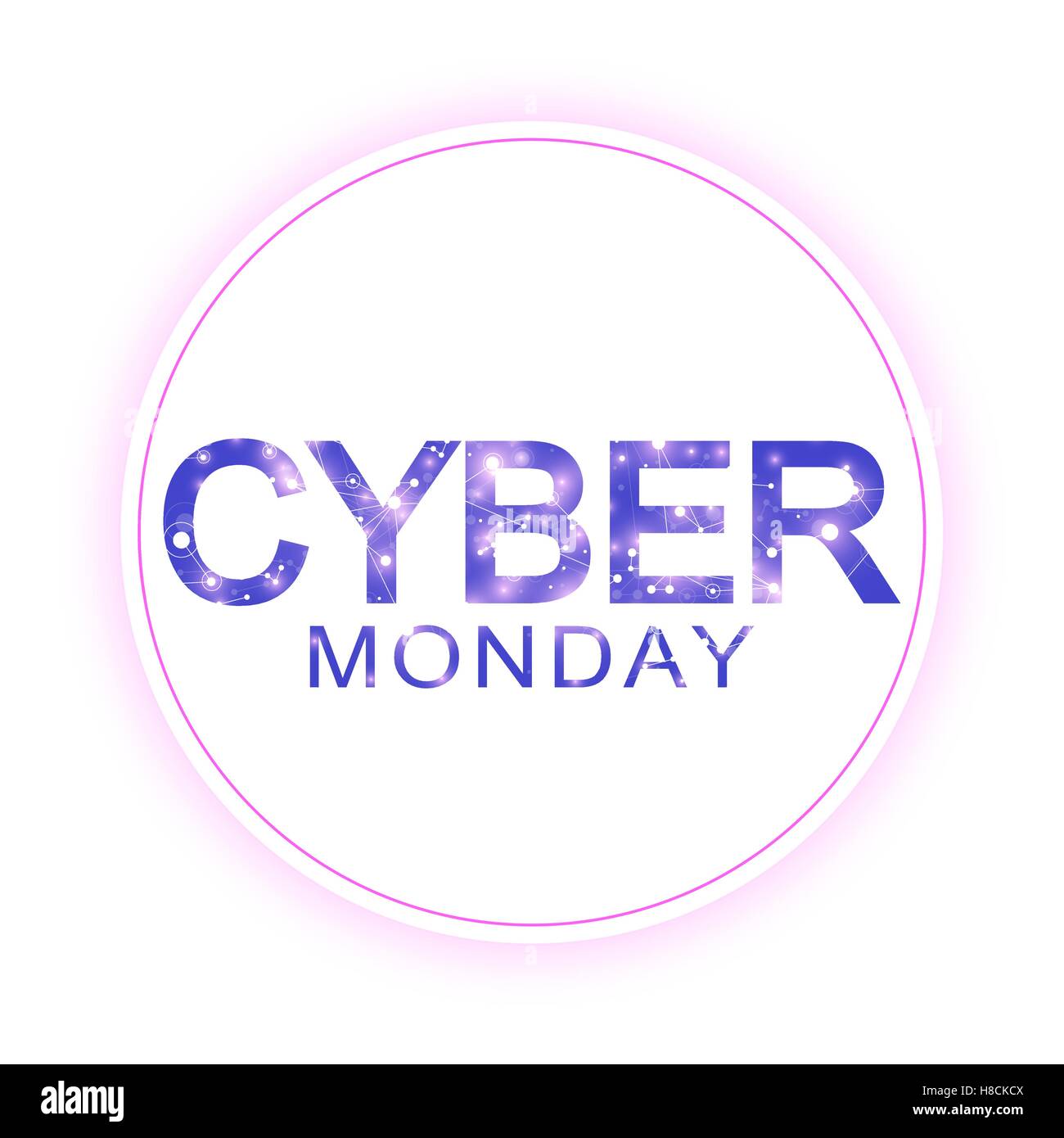 Cyber Monday Sale sign template. Promotional banner design. Label Cyber ...