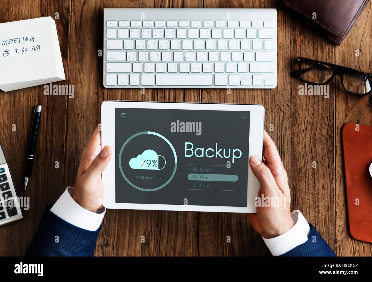 Cloud Storage Upload Interface Concept Stock Photo - Alamy