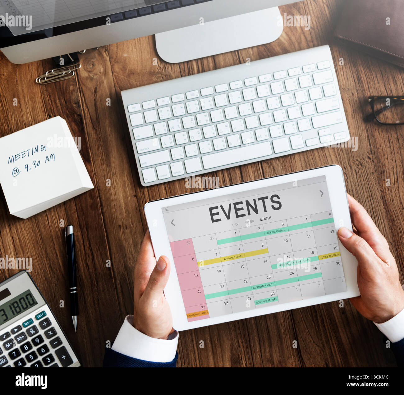 Calendar Agenda Event Meeting Reminder Schedule Graphic Concept Stock ...