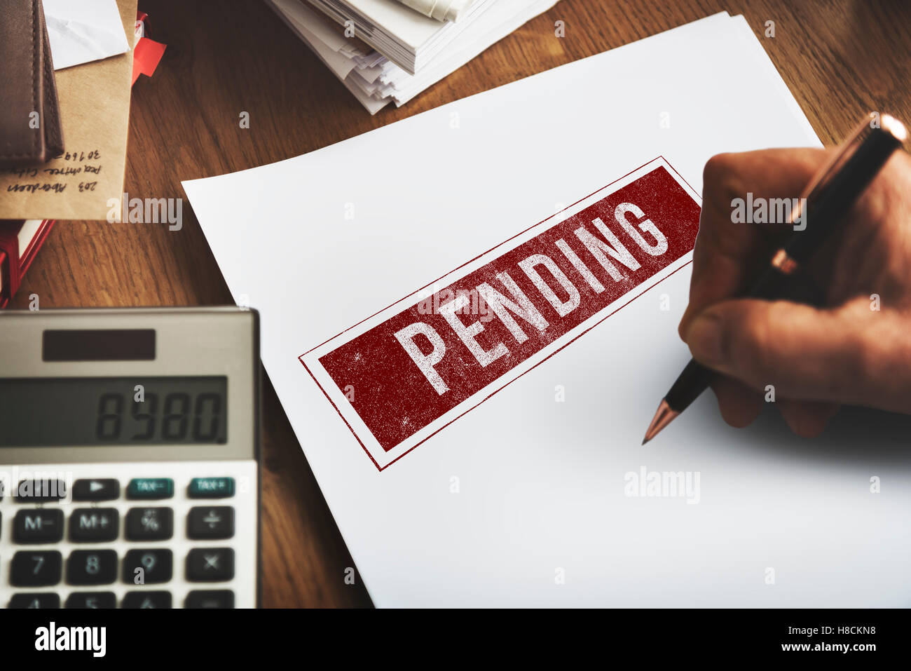 Caution Denied Pending Rejected Secret Warning Concept Stock Photo - Alamy