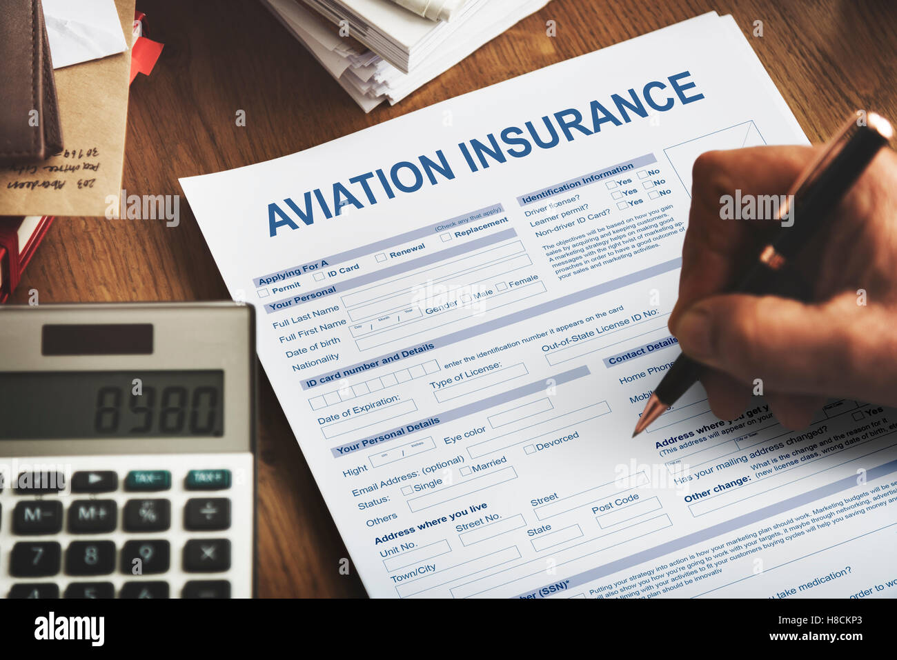 Aviation Insurance Transportation Accident Concept Stock Photo - Alamy