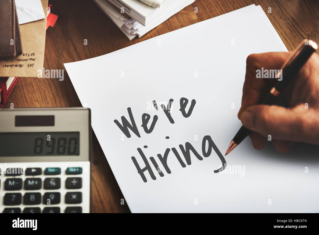 We Are Hiring Job Concept Stock Photo - Alamy