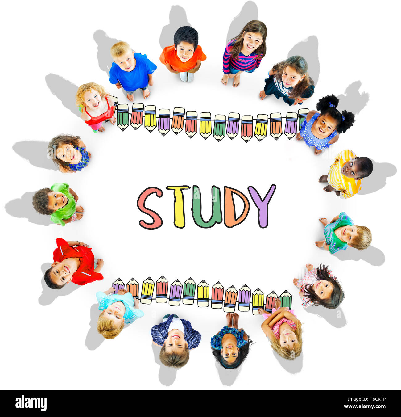 Education school concept colorful Cut Out Stock Images & Pictures - Alamy
