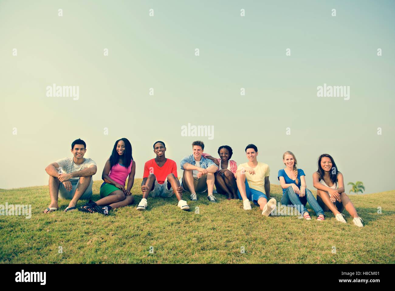 Friends Hanging Out Together Concept Stock Photo - Alamy