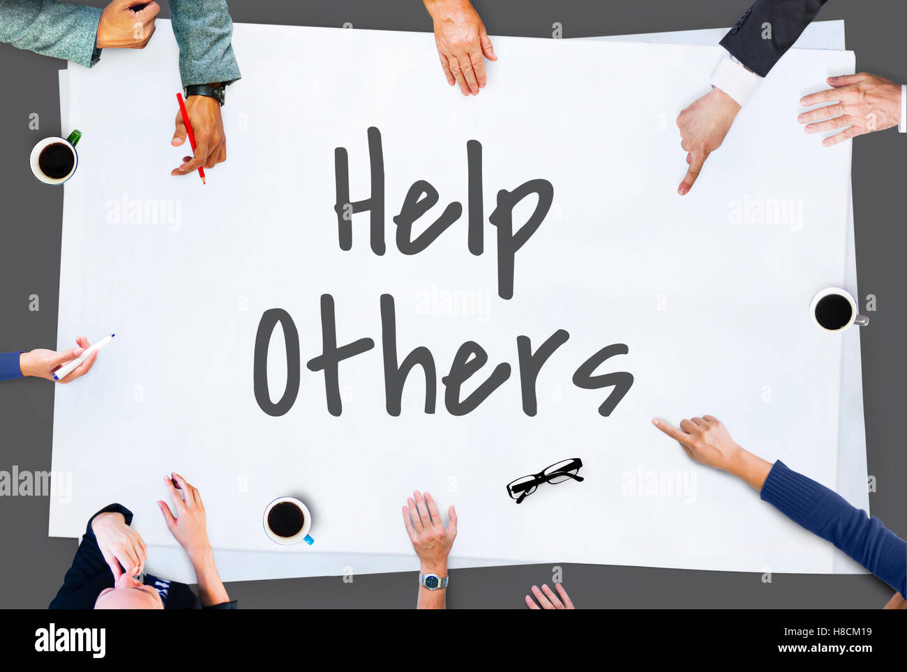 Help Others Service Support Concept Stock Photo - Alamy