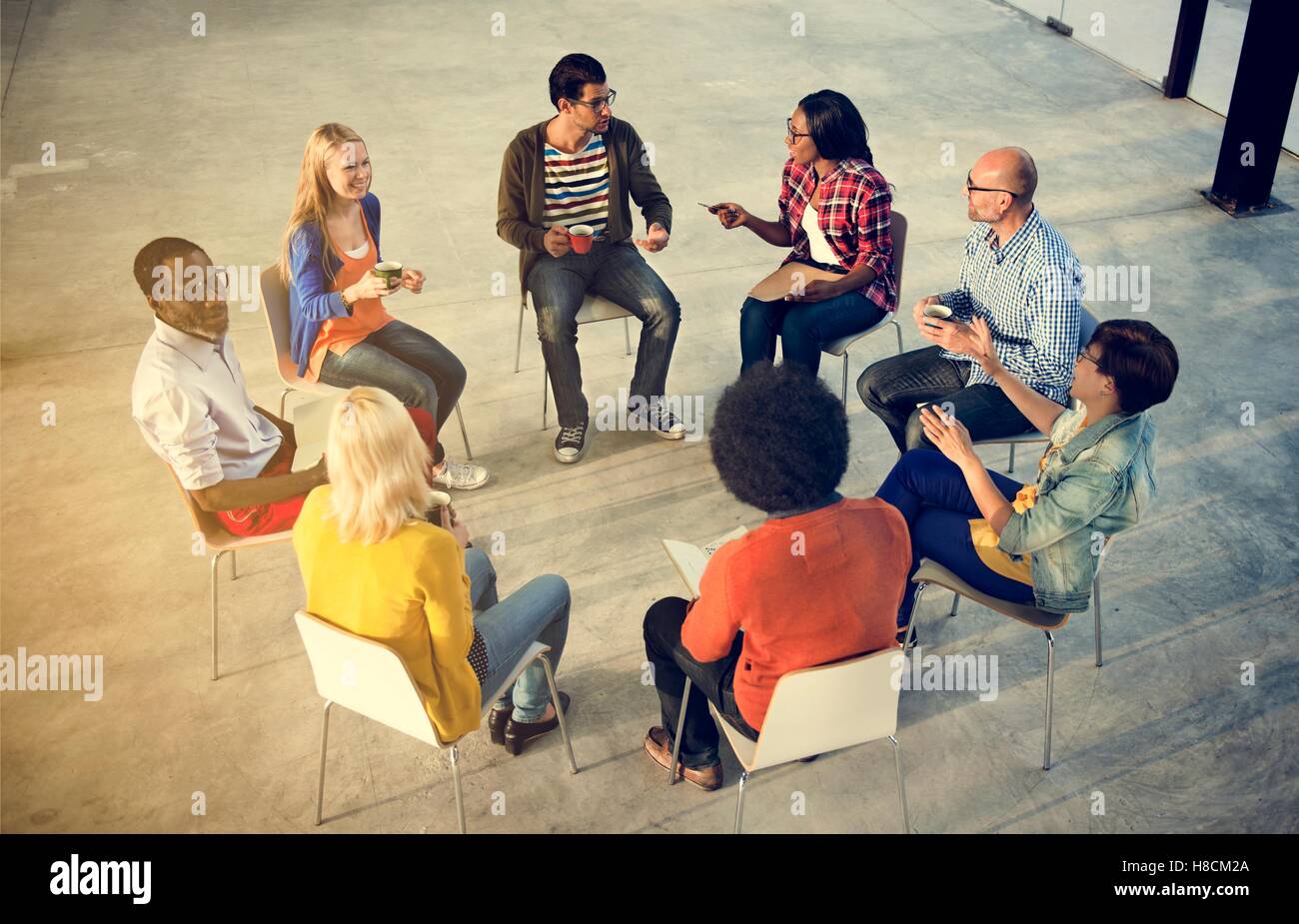 People Meeting Discussion Brainstorming Talking Communication Concept ...