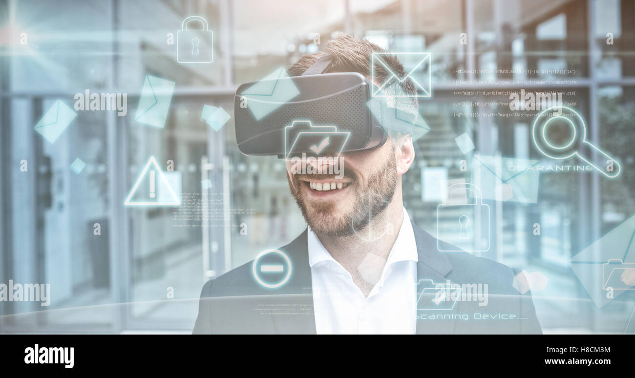 Composite image of security interface Stock Photo - Alamy