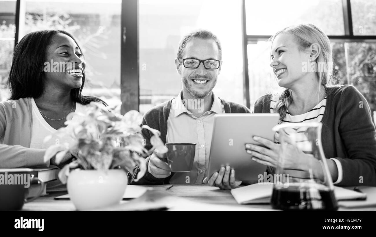 People Meeting Discussion Sharing Studying Concept Stock Photo - Alamy