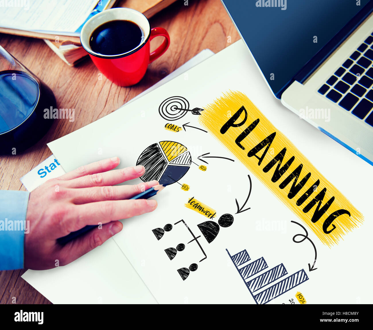 Planning Strategy Branding Chart Graphic Concept Stock Photo - Alamy