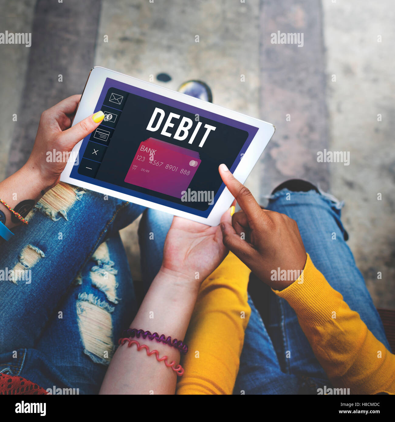 Debit card payment account hi-res stock photography and images - Alamy