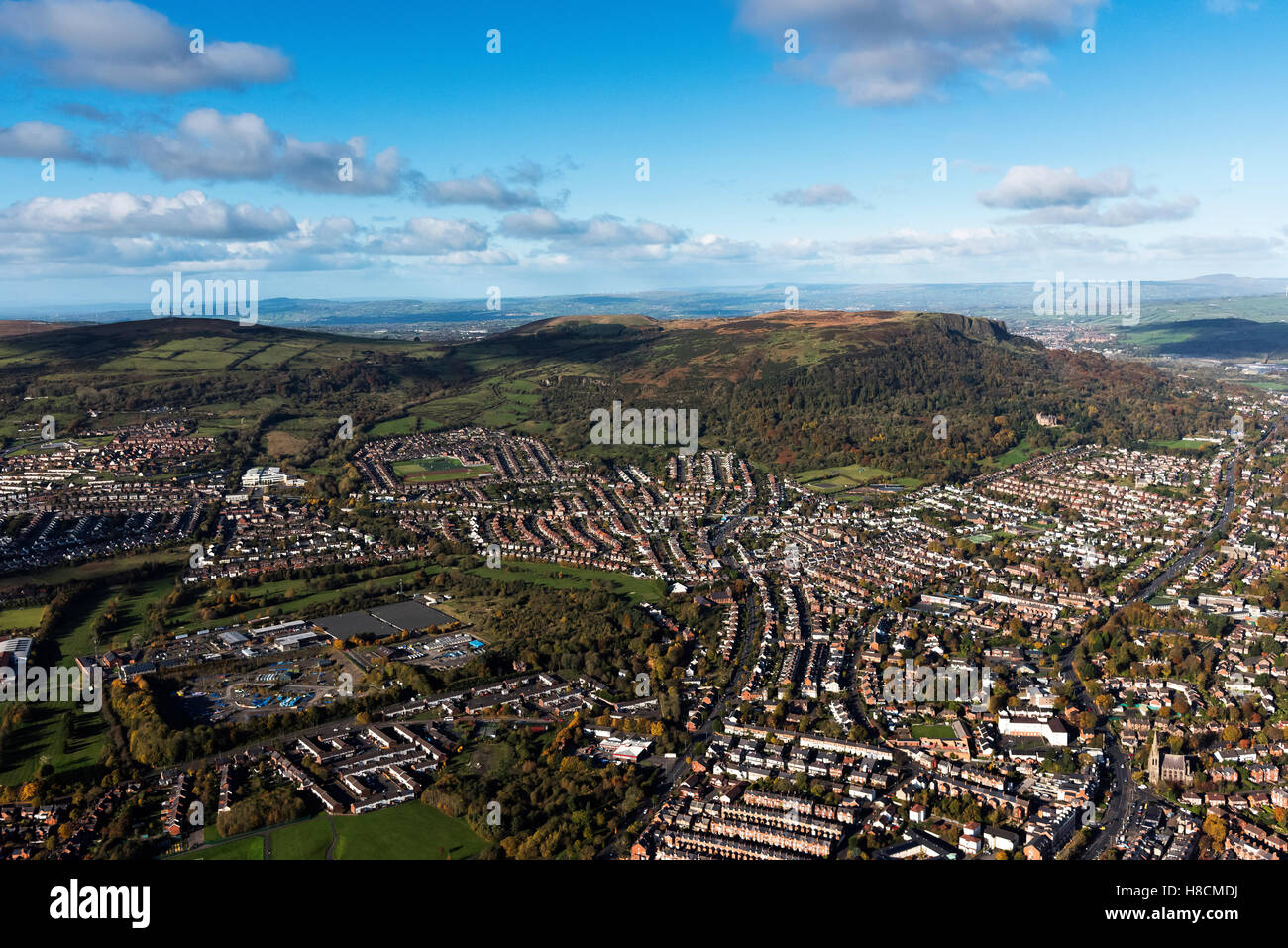Aerial of Belfast City Center, Northern Ireland Stock Photo - Alamy