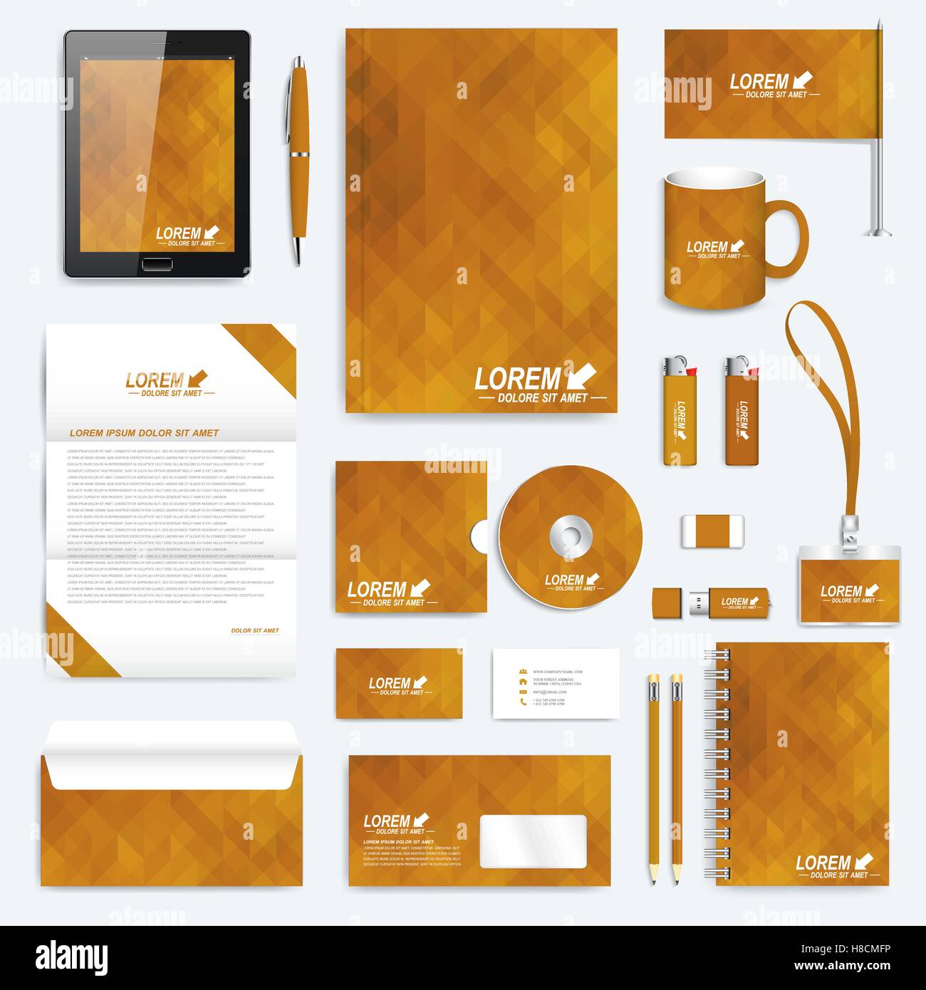 Business branding flag Stock Vector Images - Alamy