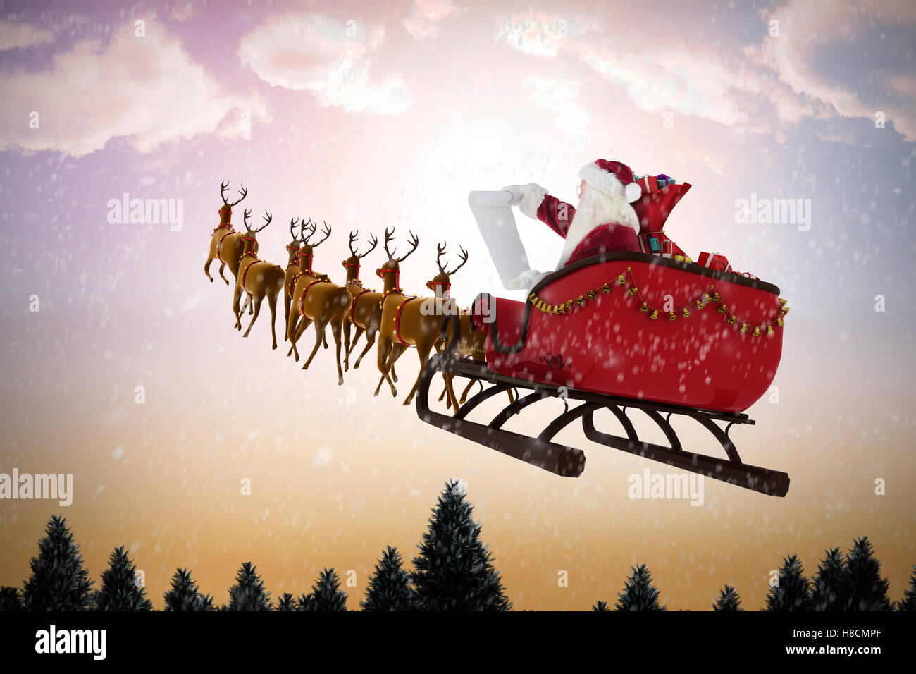 Sled of santa claus hi-res stock photography and images - Alamy