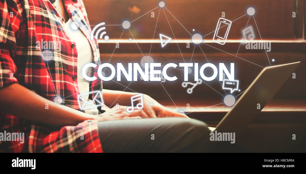 Social Networking Global Communications Technology Connection Concept ...