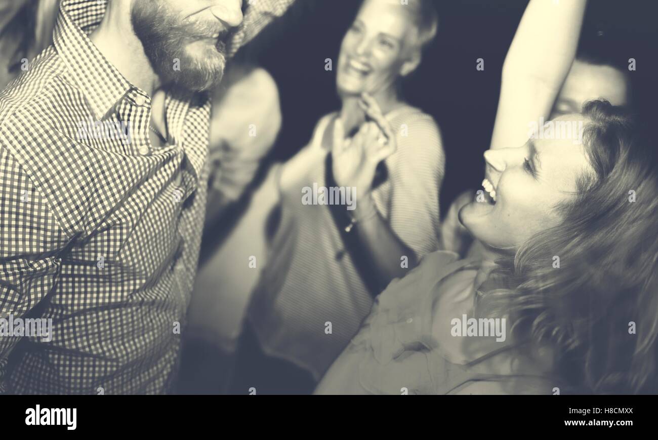 Group Of People Dancing Concept Stock Photo - Alamy